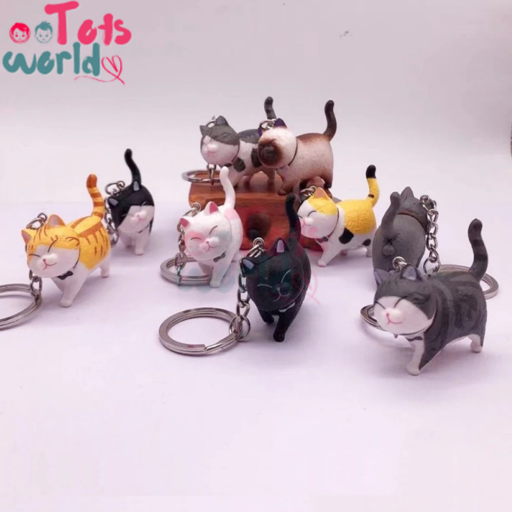 Jual Gantungan Kunci Kucing Lucu imut Keychain Catwalk cute | Shopee ...