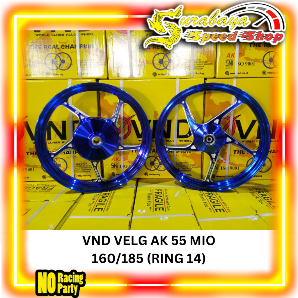 Jual VND Velg Tipe AK 55 Model Enkei X1R Taka Ukuran 160/185 Ring 14 Mio Sporty Mio Lama Soul ...
