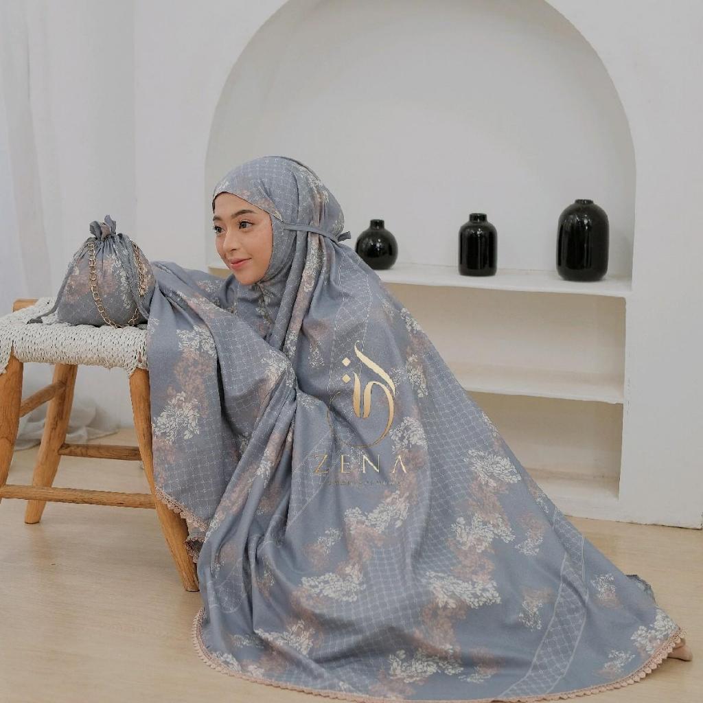 Jual Mukena Katun Motif Premium Berliana | Shopee Indonesia
