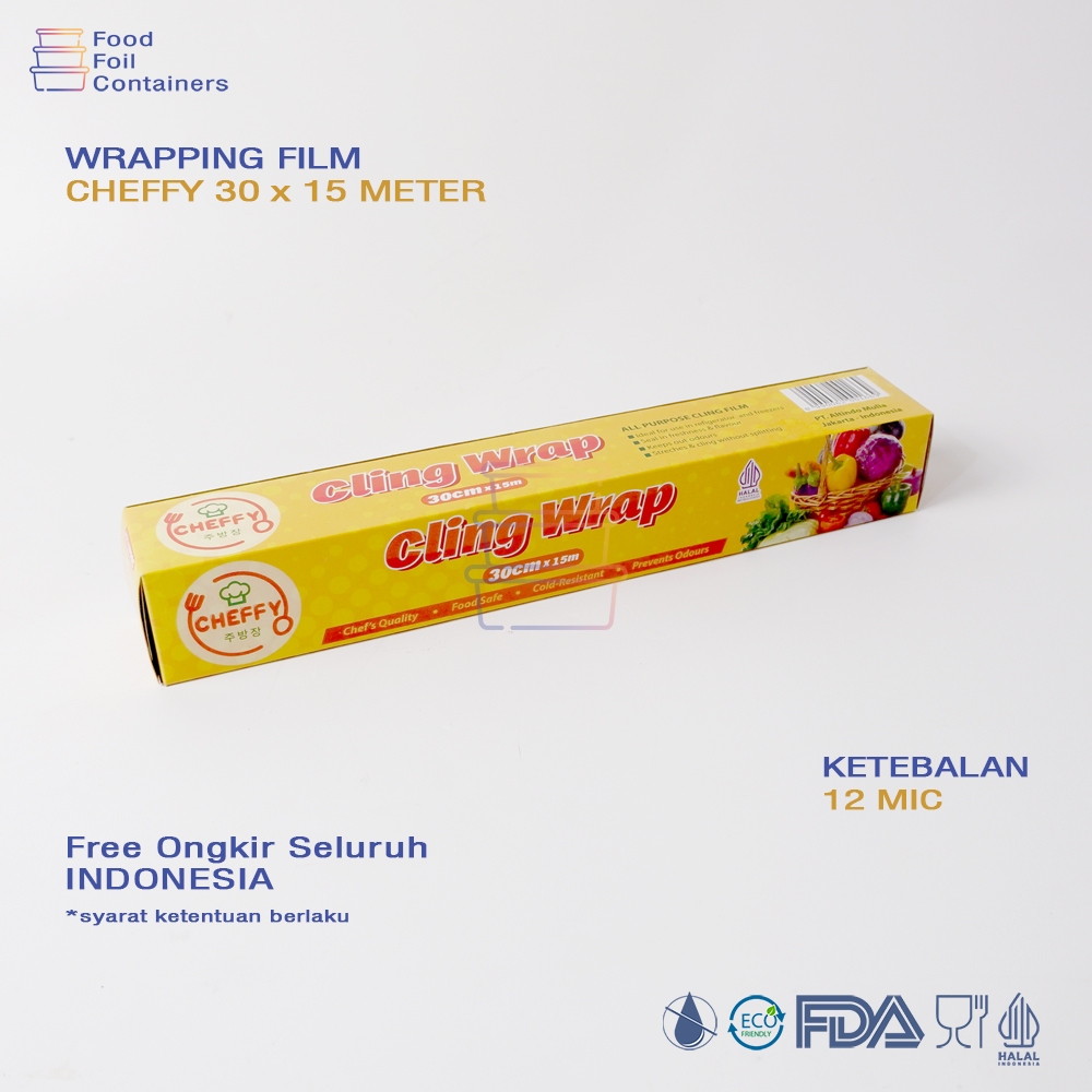 Jual WRAPPING FILM / PLASTIK WRAP / CLING WRAP CHEFFY 30*15 METER ...