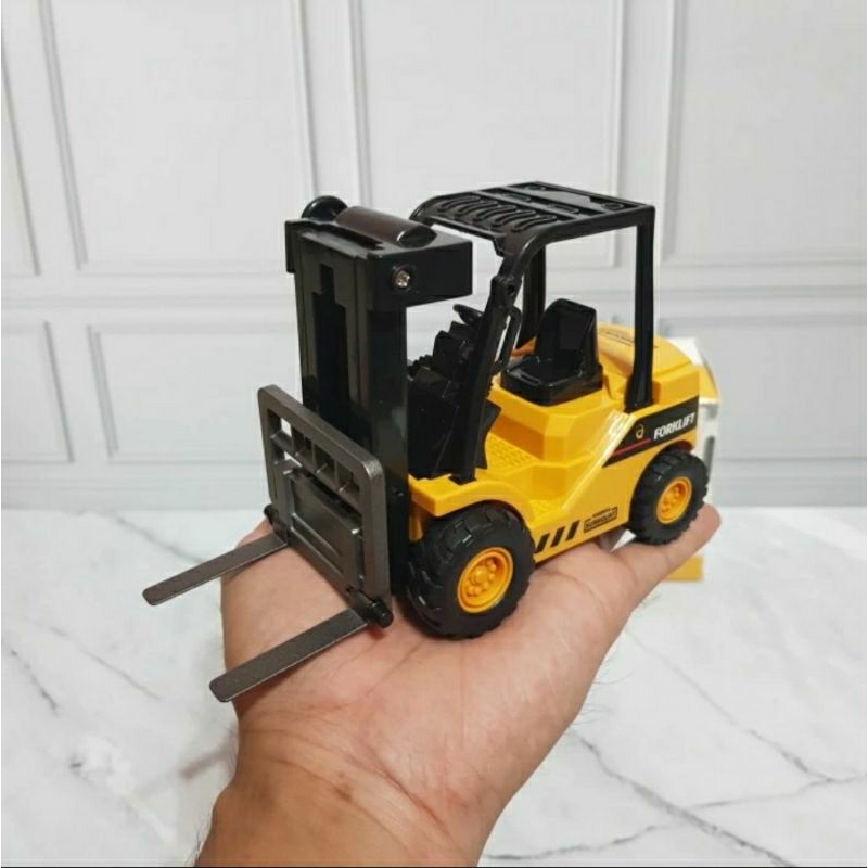 Jual Mainan Diecast Mobil Forklift- Mainan kendaraan pengangkut barang ...