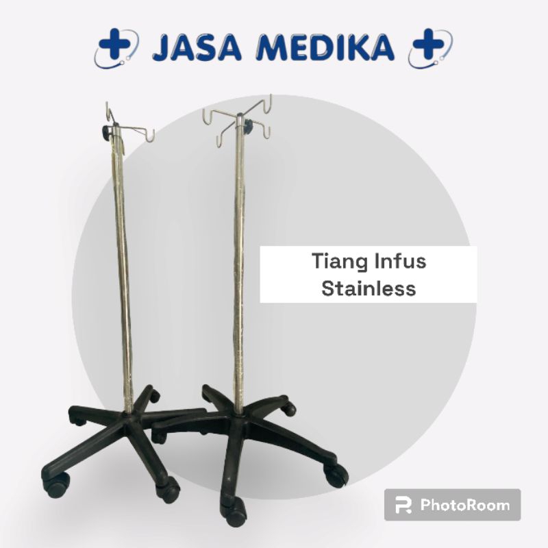 Jual Tiang Infus Stainles Kaki 5 Standart Klinik Puskemas Rumah Sakit ...
