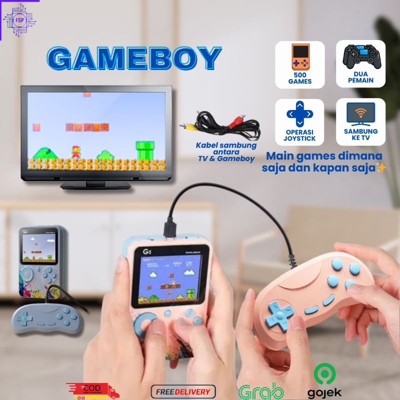 Jual [Mainan Edukasi] Gameboy Retro G5 Dengan Stik // Vintage Video ...
