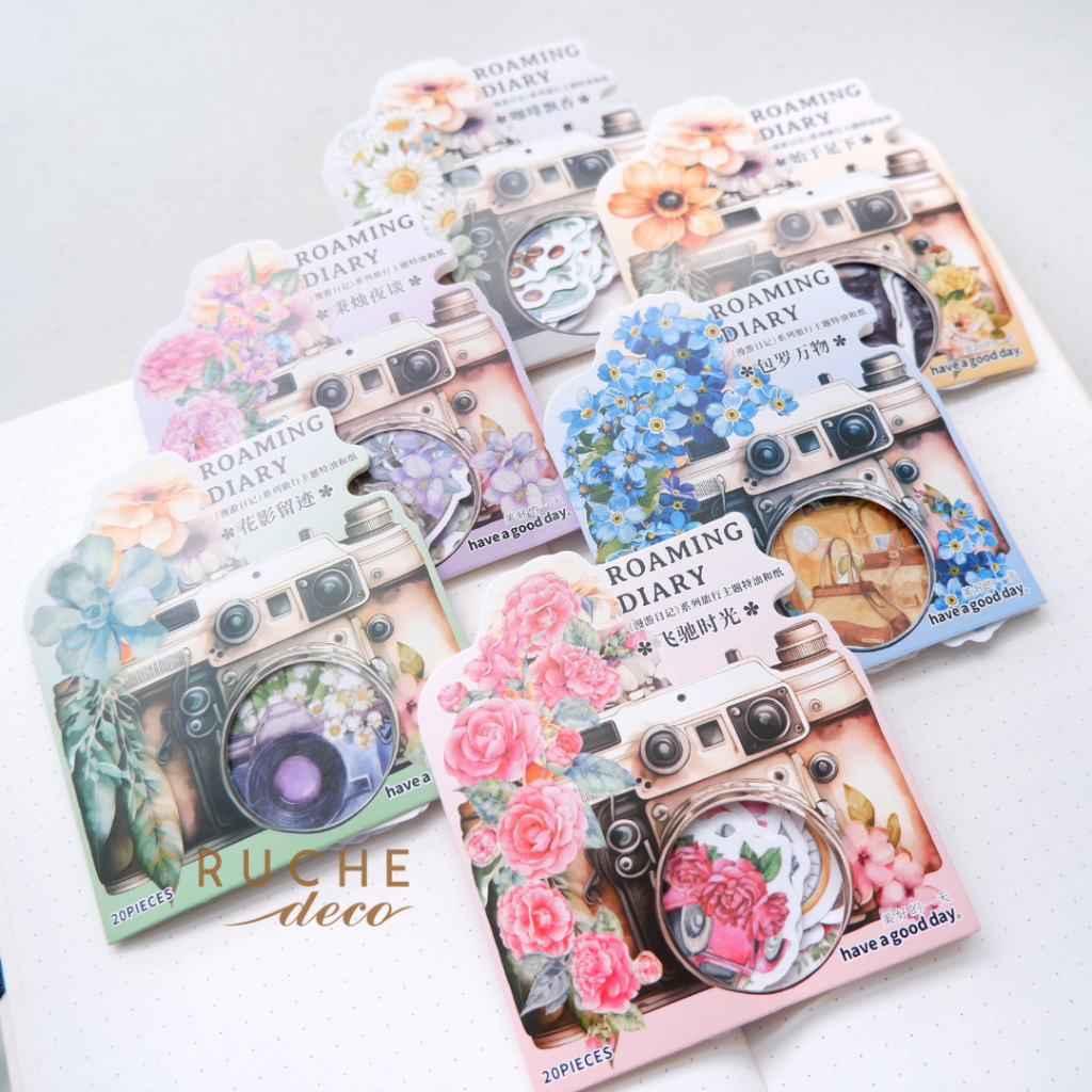Jual RUCHE DECO - Sticker Pack - Traveling series / Die Cut Stiker ...