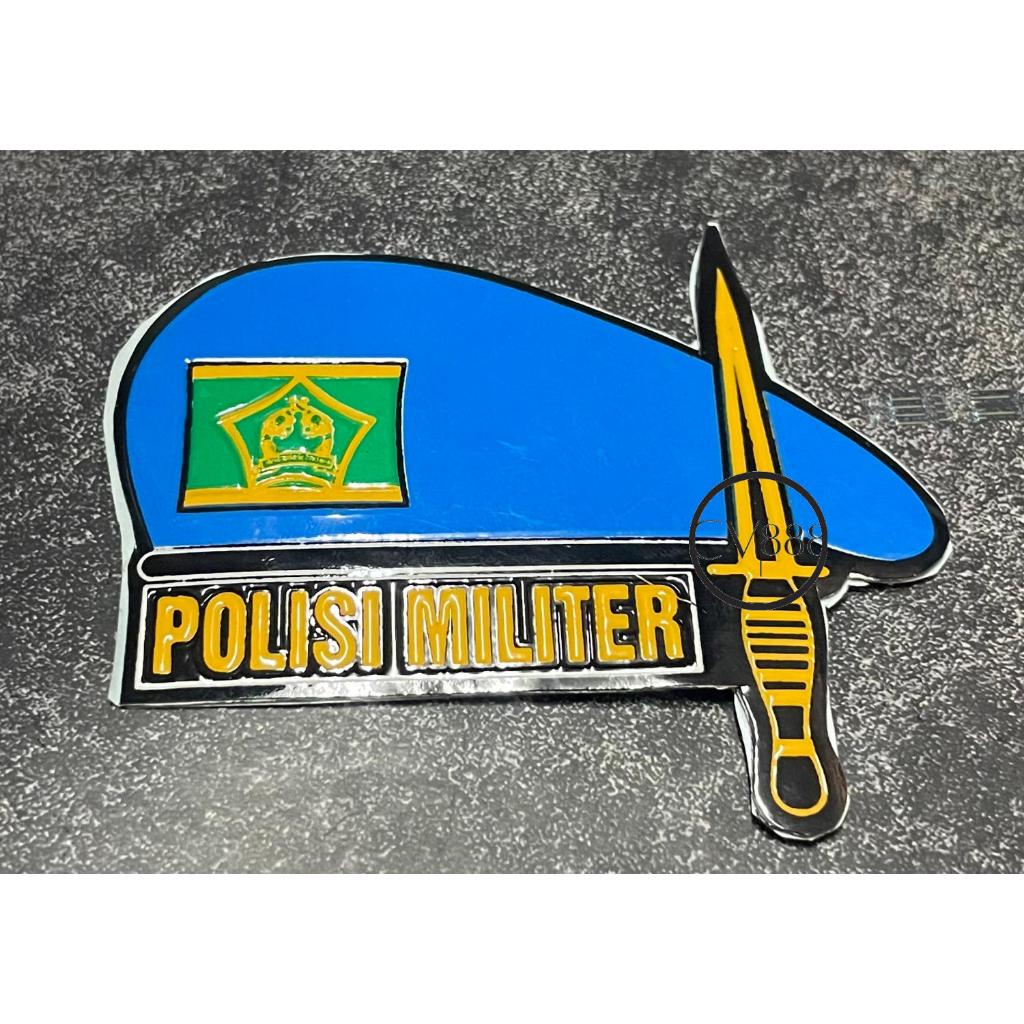 Jual Stiker PM (Baret) - Sticker Police Militer -Stiker Polisi Militer ...