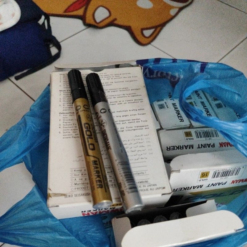 Jual spidol snowman gold dan silver paint marker | Shopee Indonesia