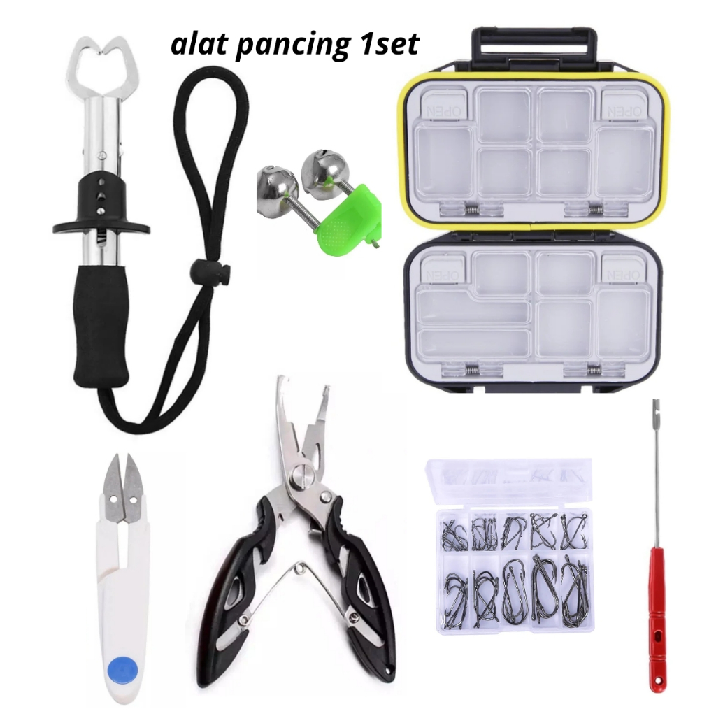 Jual Peralatan mancing set tang kail pancing mata kail kotak kail ...