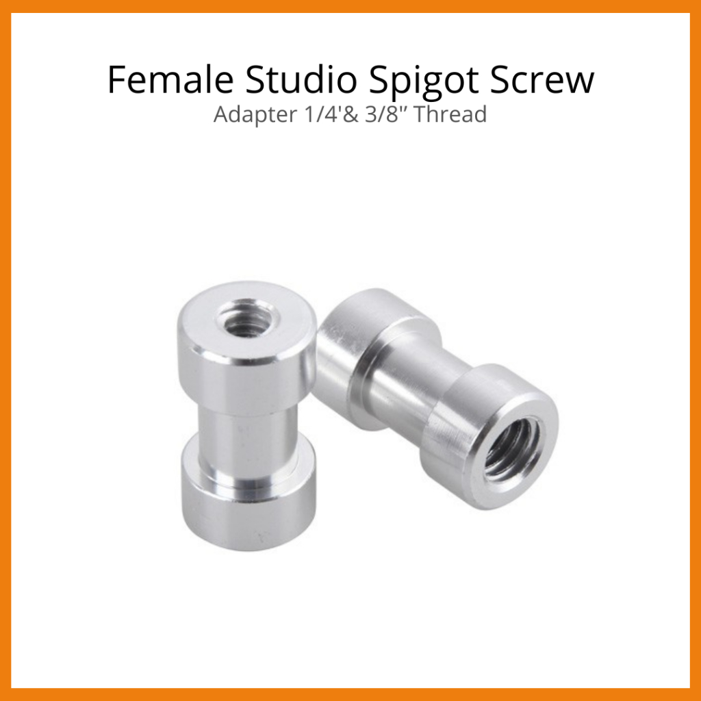 Jual Female Studio Spigot Screw Adapter 1/4" & 3/8" Thread | Shopee ...