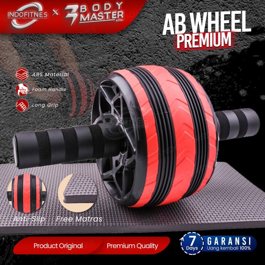 Jual BODYMASTER Premium Ab Wheel Roller - R002 Olahraga Pembentuk Perut ...
