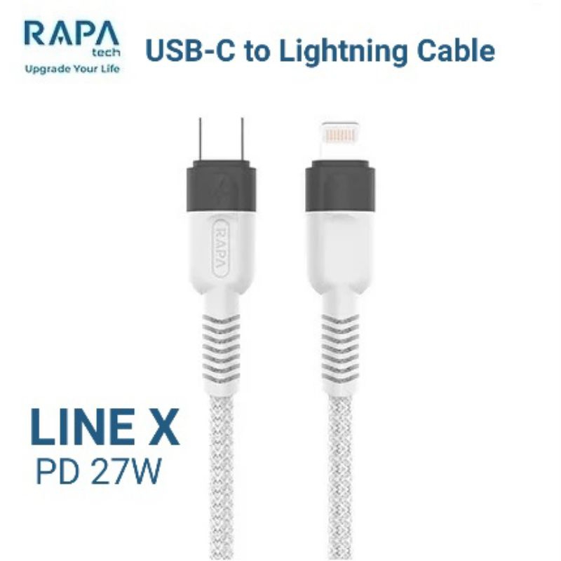 Jual RAPAtech LINE X DG1014 PD 20W Kabel Type C to lightning Nylon ...