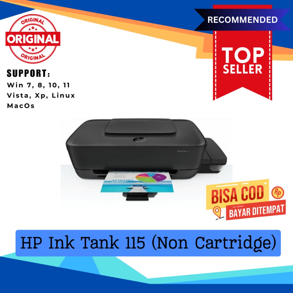 Jual Printer HP Ink Tank 115 Normal - Tanpa Cartridge (Kosongan Printer ...