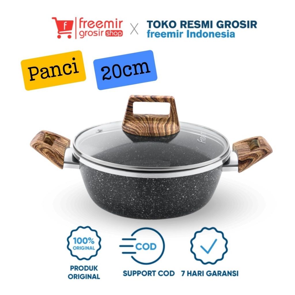 Jual Wajan 20cm Panci Sup Anti Lengket/ Panci Tutup Kaca/ Panci ...