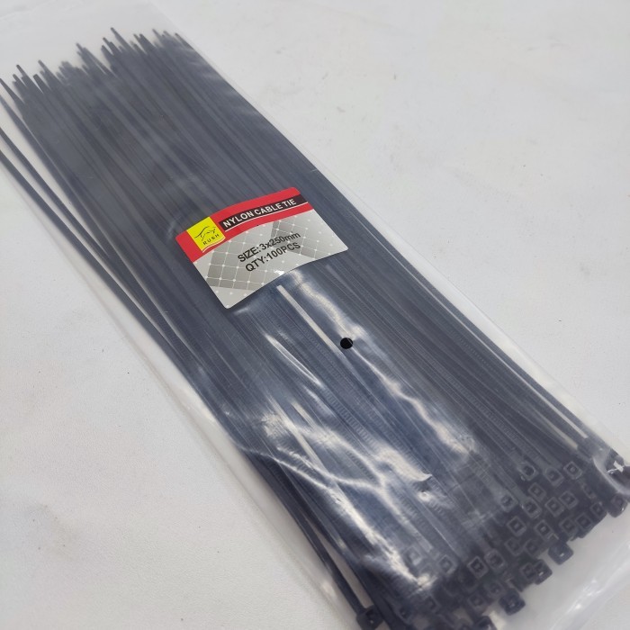 Jual Kabel Ties/kabel tis cable tis hitam/Harga 1 BUNGKUS Rush Pengikat ...