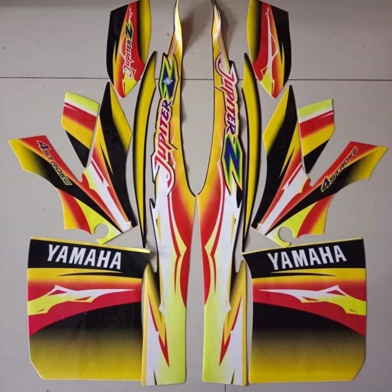 Jual STIKER STRIPING YAMAHA JUPITER Z 2004 KUNING | Shopee Indonesia