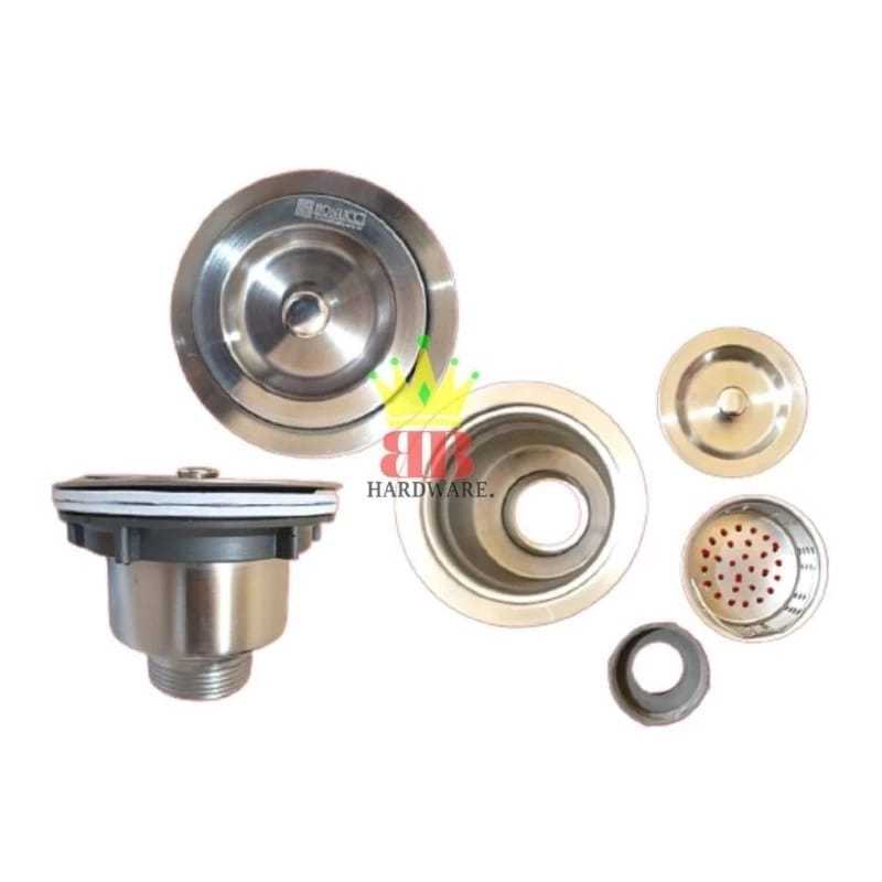 Jual AFUR STAINLESS STEEL UK 1 1/2 INCH / PENYARING BAK CUCI PIRING ...