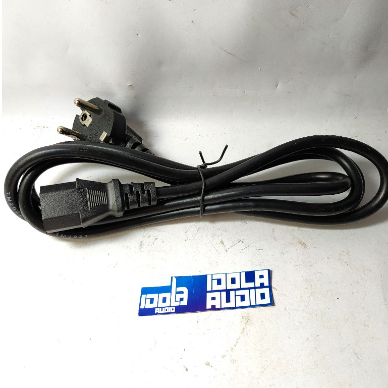 Jual Kabel Power AC Computer 1.8 Meter Hitam Besar | Kabel Power AC ...