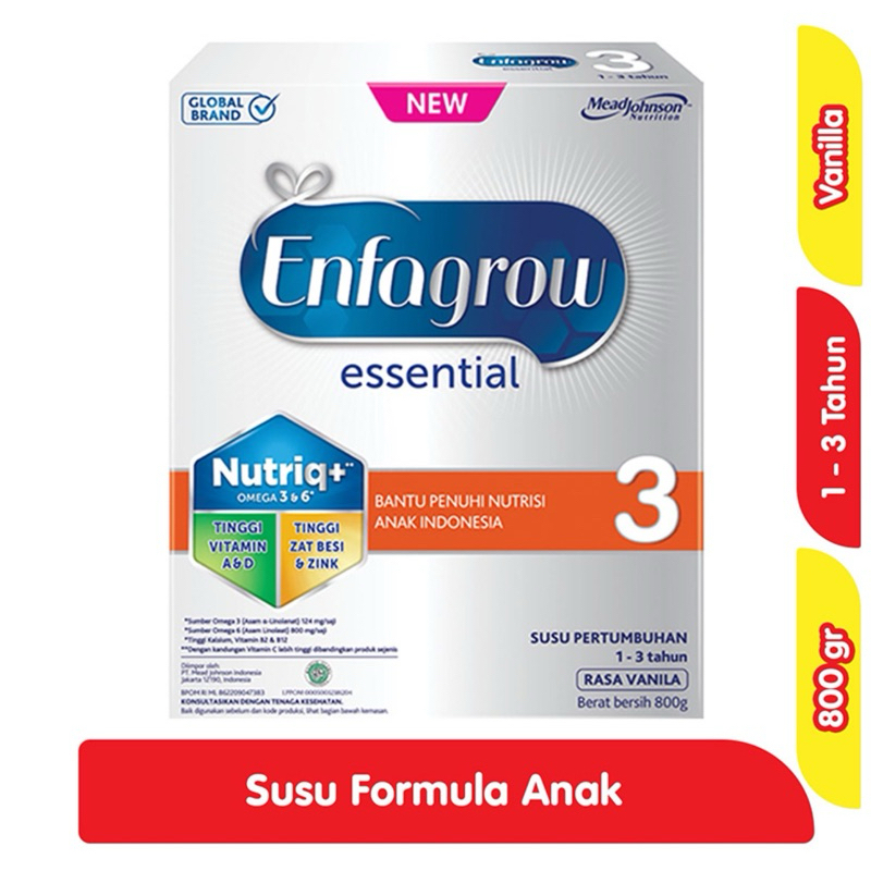Jual Enfagrow Essential 3 Susu Formula 1-3 Tahun 800gr | Shopee Indonesia