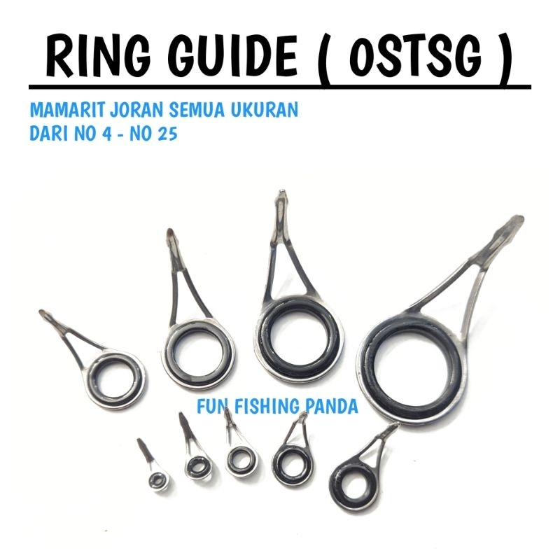 Jual Ring guide joran Mamarit pancing semua ukuran (no 4 - no 25 ...