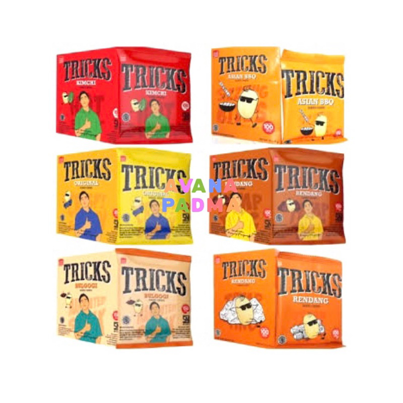 Jual Tricks Baked Chips (6 Varian Rasa) (1 Pack) (12g) | Shopee Indonesia