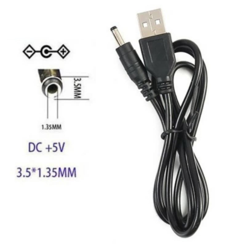 Jual Kabel USB to Power Supply Colokan jack 3.5mm x 1.35 mm DC 5V ...