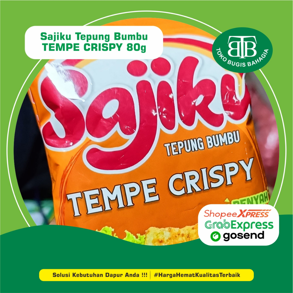 Jual SAJIKU, Tepung Bumbu Tempe Crispy Sachet 80g | Shopee Indonesia