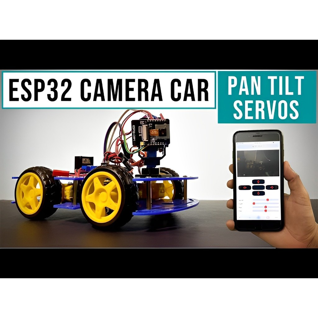 Jual ROBOT ARDUINO WITH ESP32 CAMERA DAN MOUNTING SERVO | Shopee Indonesia