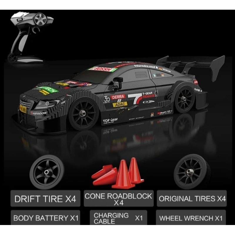 Jual Mobil Rc Drift Nissan GTR 4Wd Trueno AE86 Initial D 2,4Ghz Skala 1 ...