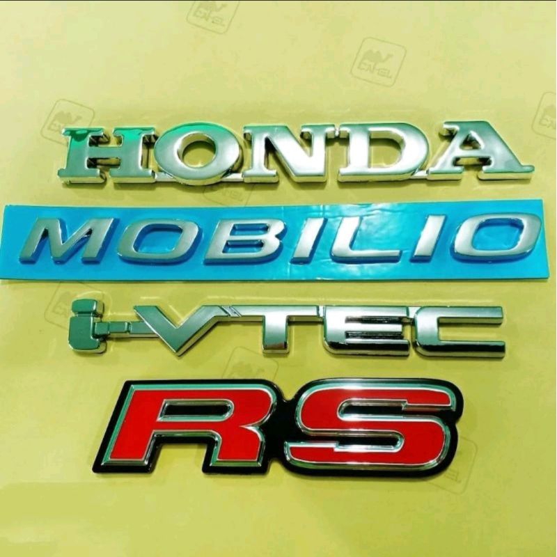 Jual Set Emblem logo MOBILIO (honda mobilio ivtec rs E) ukuran original ...