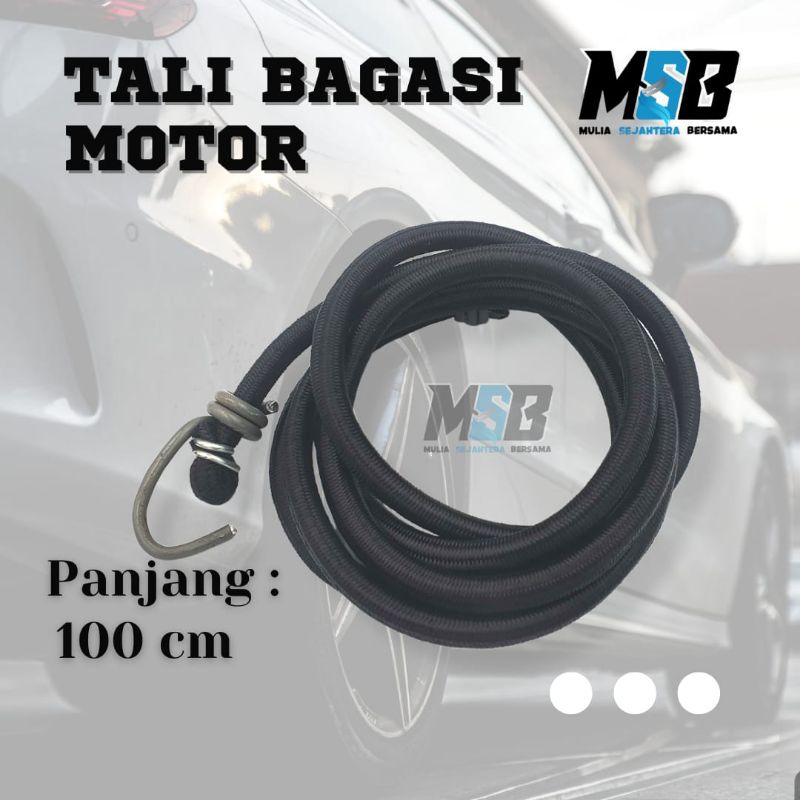 Jual Tali Bagasi Motor Premium Panjang 1 Meter/Tali Bagasi Serbaguna ...