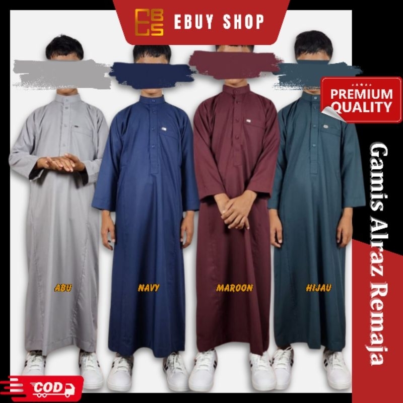 Jual Jubah / Gamis Remaja Alraz Al Raz Katun Premium / Gamis Remaja ...