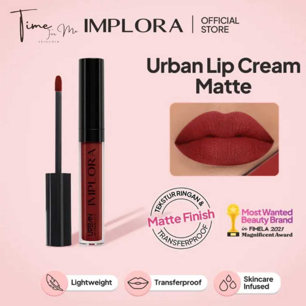 Jual IMPLORA Urban Lip Cream Matte Original BPOM - Lipcream | Shopee ...