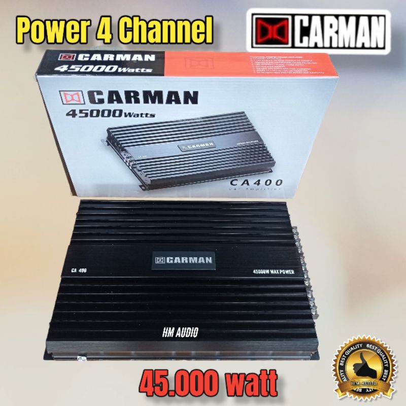 Jual Power amplifier Mobil Carman 4 channel Ca 400 | Shopee Indonesia