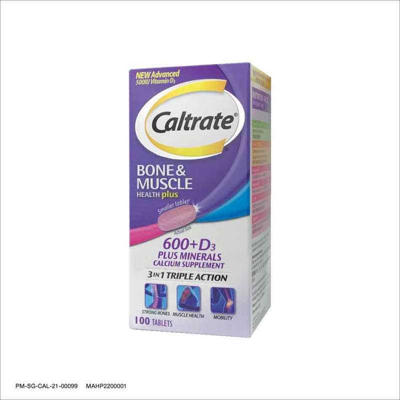 Jual Caltrate 600+D 500IU Calcium Plus Minerals 100 Tabs - Singapore ...