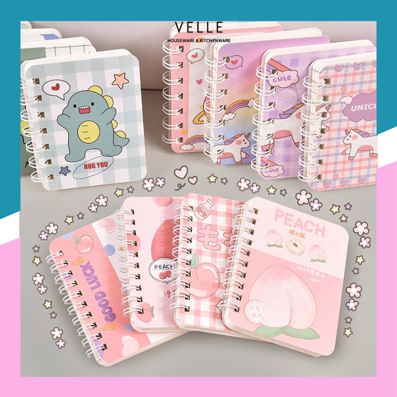 Jual VELLE A7 Mini Book Lucu/ Diary Mini/ Buku Catatan Anak-anak/ Buku ...