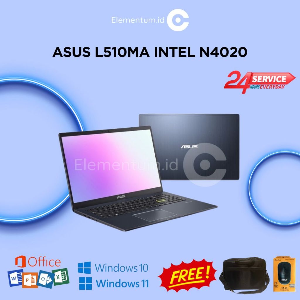 Jual Laptop Asus L510MA Intel N4020 - 4GB 128GB SSD - 15,6 Inch - Full ...