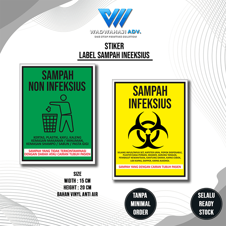Jual STIKER SAMPAH INFEKSIUS | STIKER SAMPAH MEDIS | STIKER TONG SAMPAH ...