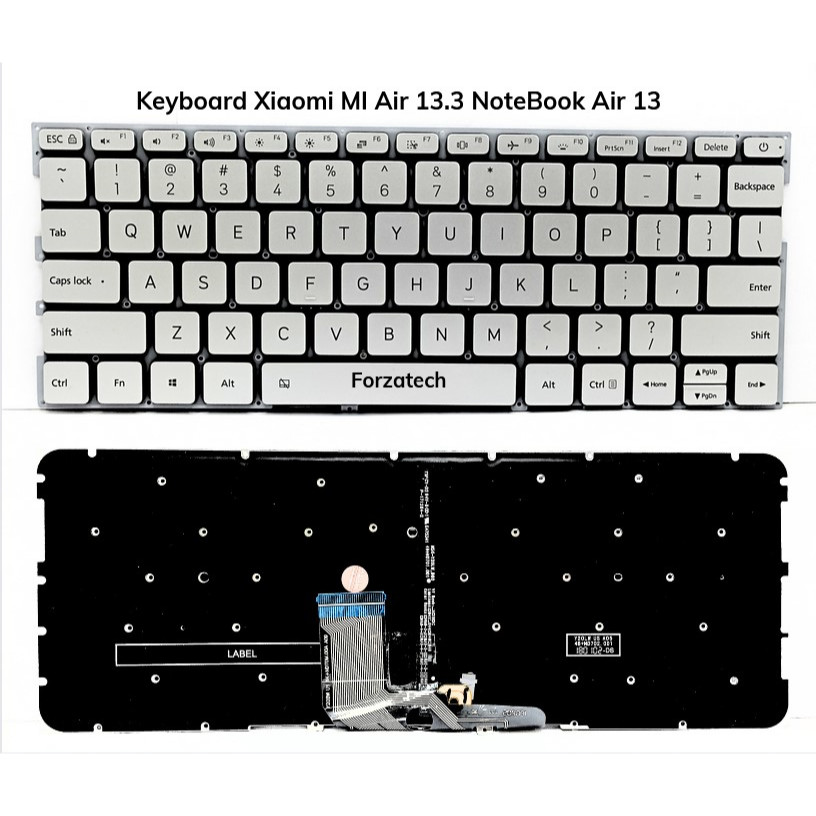 Jual Keyboard Laptop Xiaomi MI Air 13.3 NoteBook Air 13 Silver New ...
