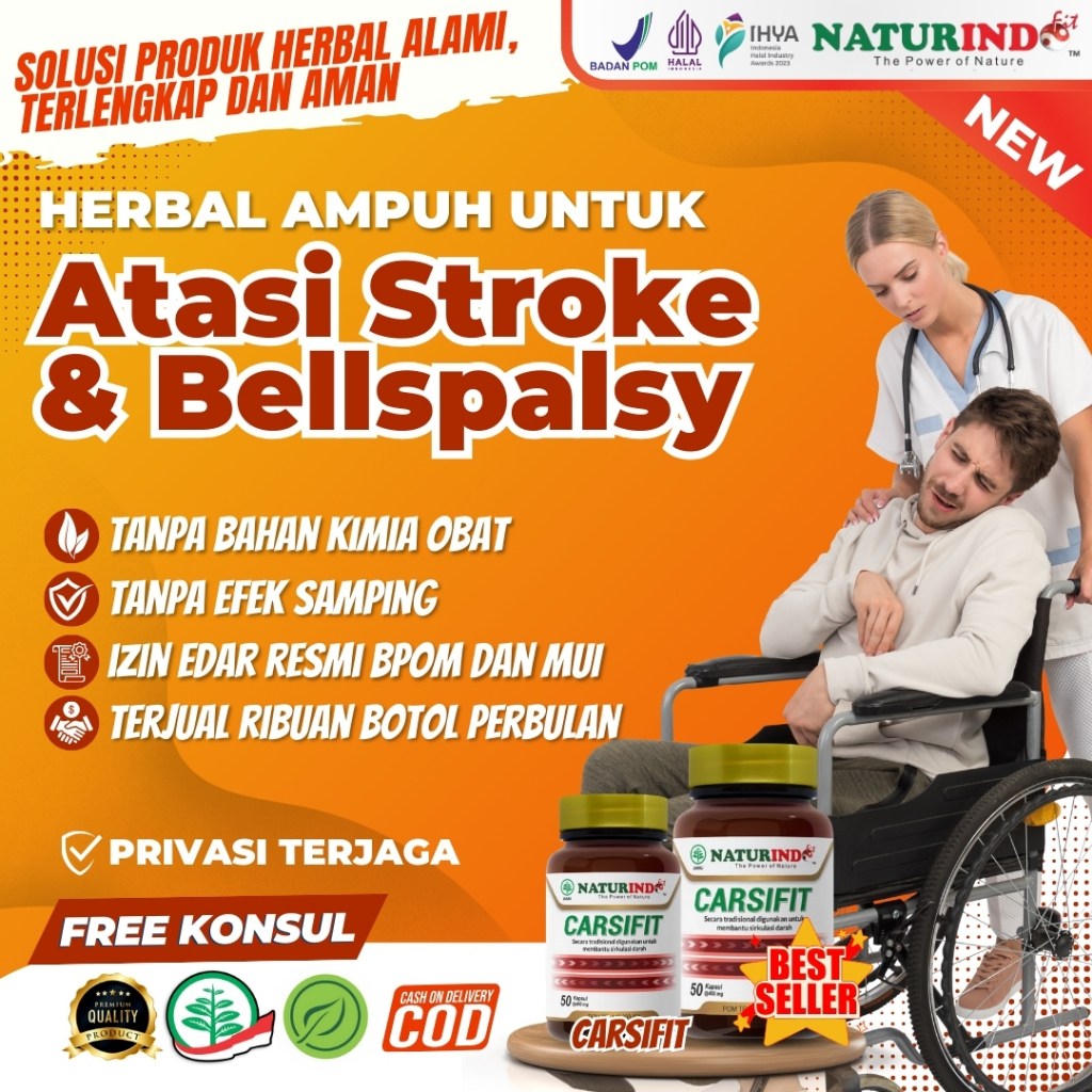 Jual Obat Stroke Susah Jalan Lumpuh Bells Palsy Struk Herbal Stroke ...