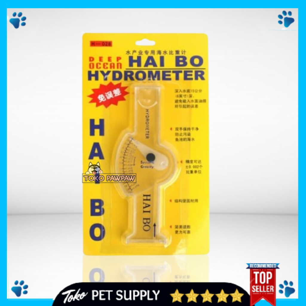 Jual HAIBO DEEP OCEAN HAIBO HYDROMETER 100GR Alat Ukur Tekanan Garam di ...