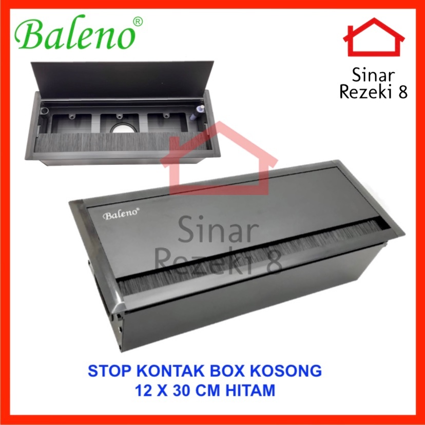 Jual Stop Kontak Meja 12 x 30 Box Hitam / Colokan Listrik Tanam Lubang ...