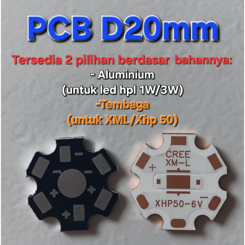 Jual PCB XHP~Xml~HPL, diameter 20mm | Shopee Indonesia