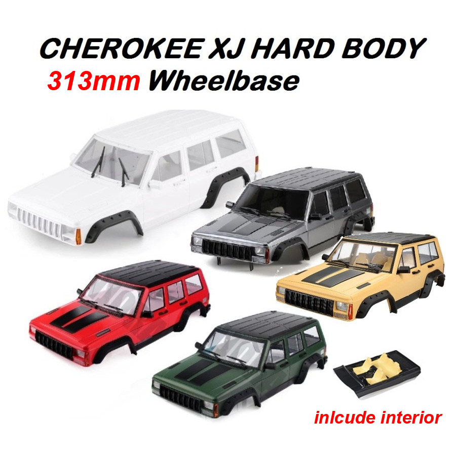 Jual Cherokee XJ Jeep Hard Body Hardbody 313mm 1/10 Rc Car Crawler ...