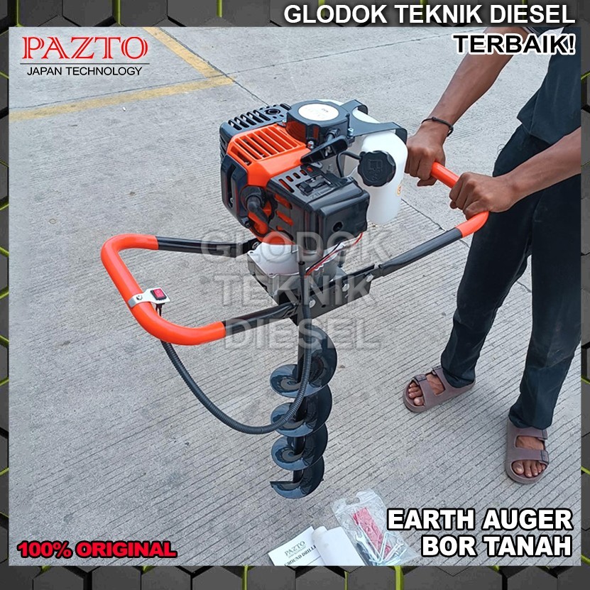 Jual Mesin Bor Lubang Tanah Biopori Earth Auger Drill + Mata Original ...