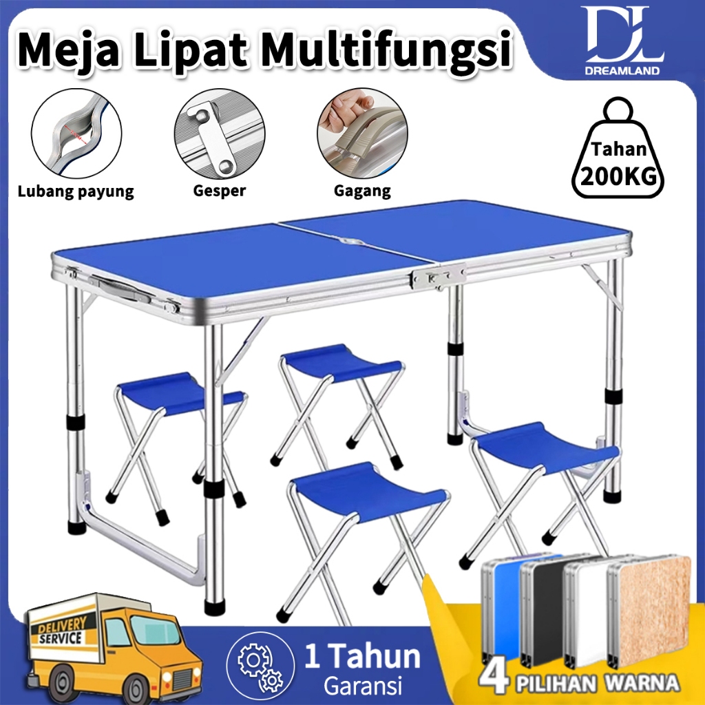 Jual Meja Lipat Jualan Lubang Tengah Payung Meja Lapak Bazar Cafe Kokoh Meja Lipat Set Koper ...