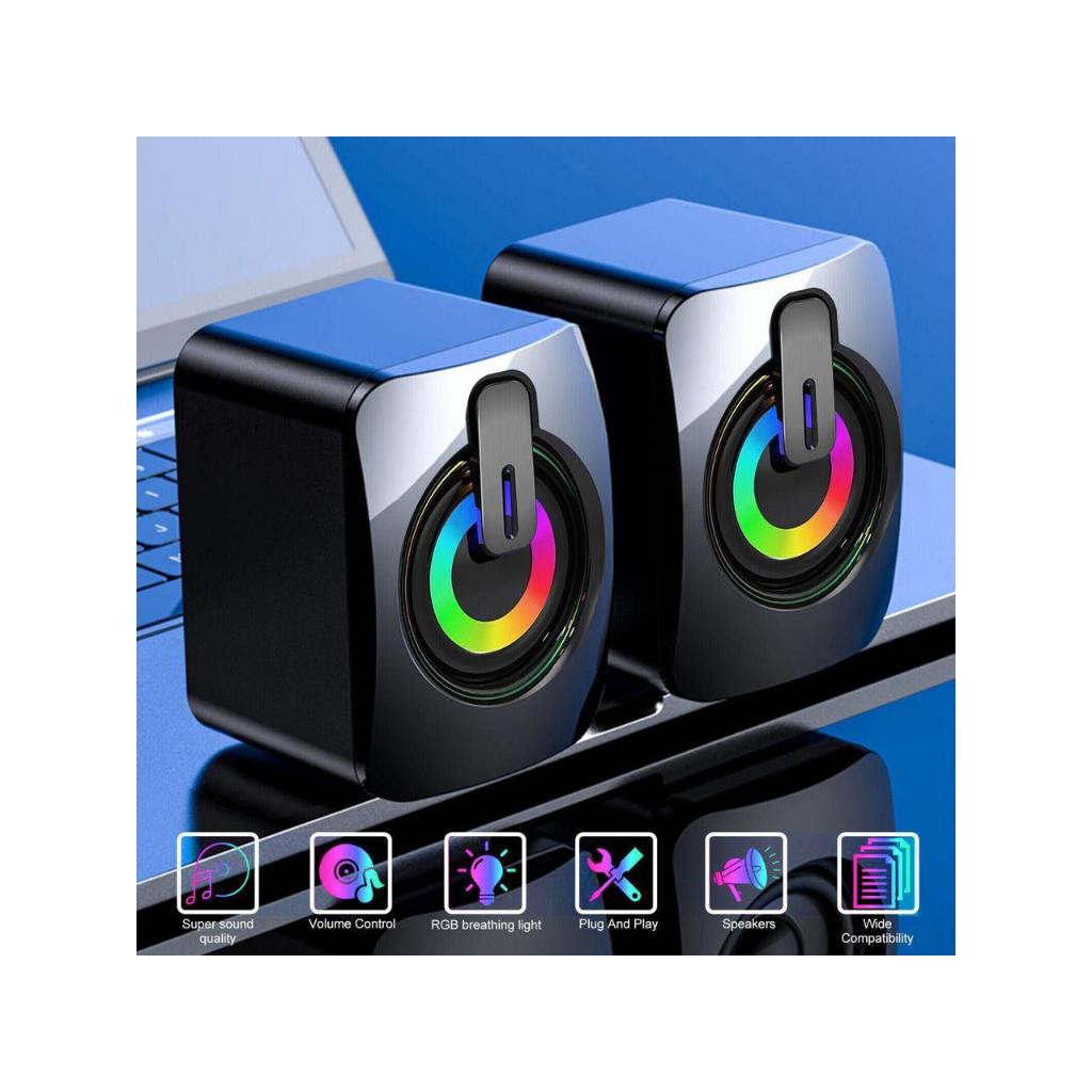 Jual Speaker USB Mini Spiker PC Laptop Komputer Kecil Speker Game RGB ...