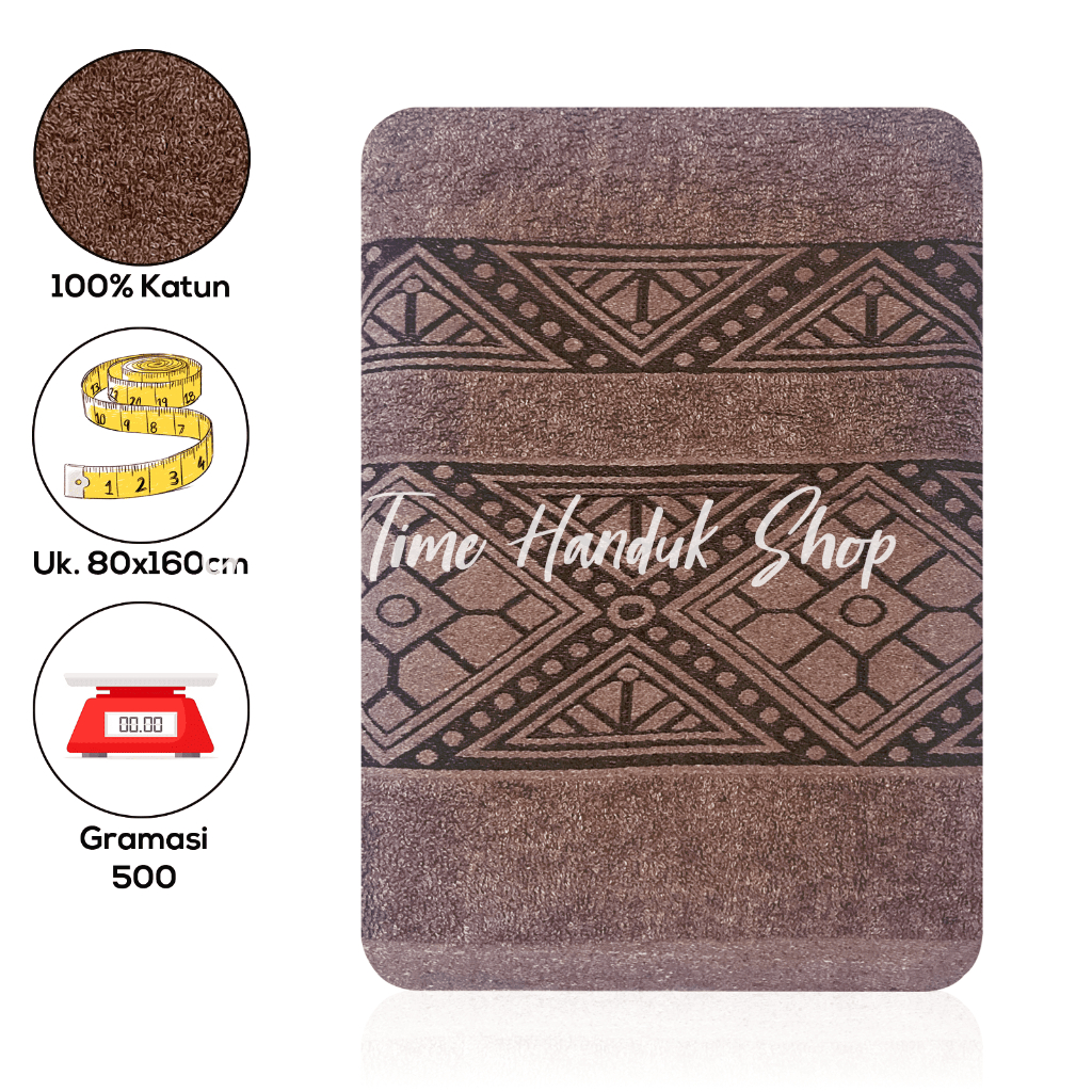 Jual [JUMBO] Handuk Mandi Dewasa (Uk. 80x160cm) Motif Ketupat 2 100% ...