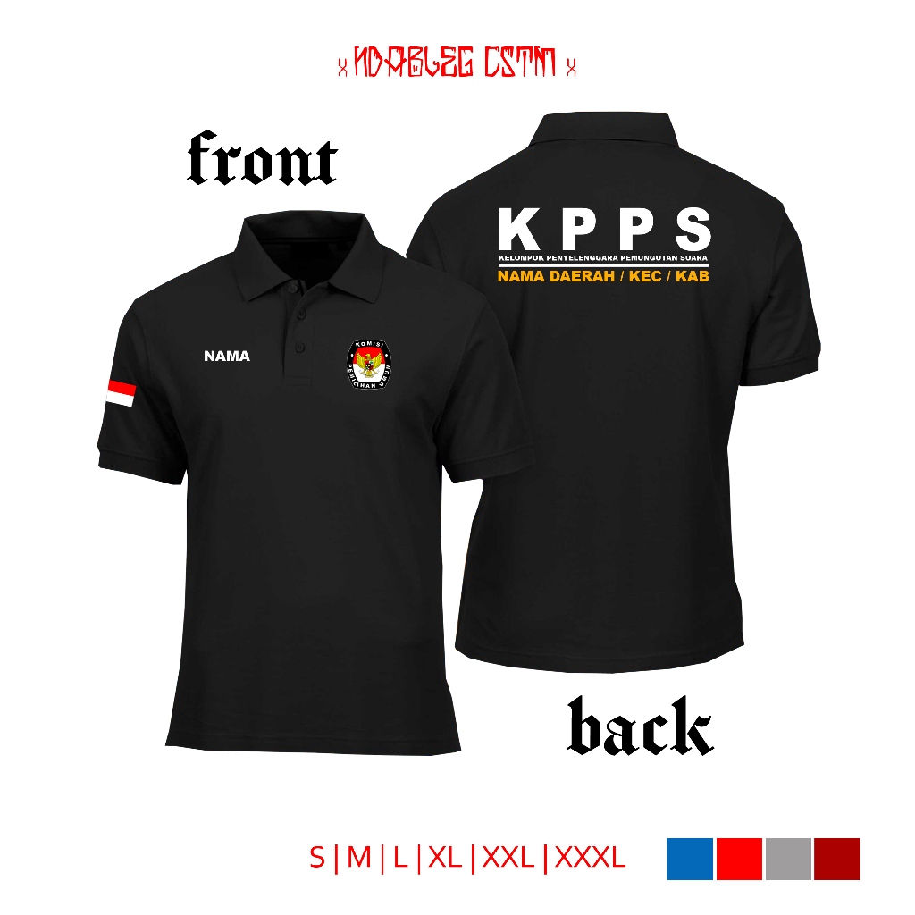 Jual kaos kpps kpu polo Kpps kpu | Shopee Indonesia