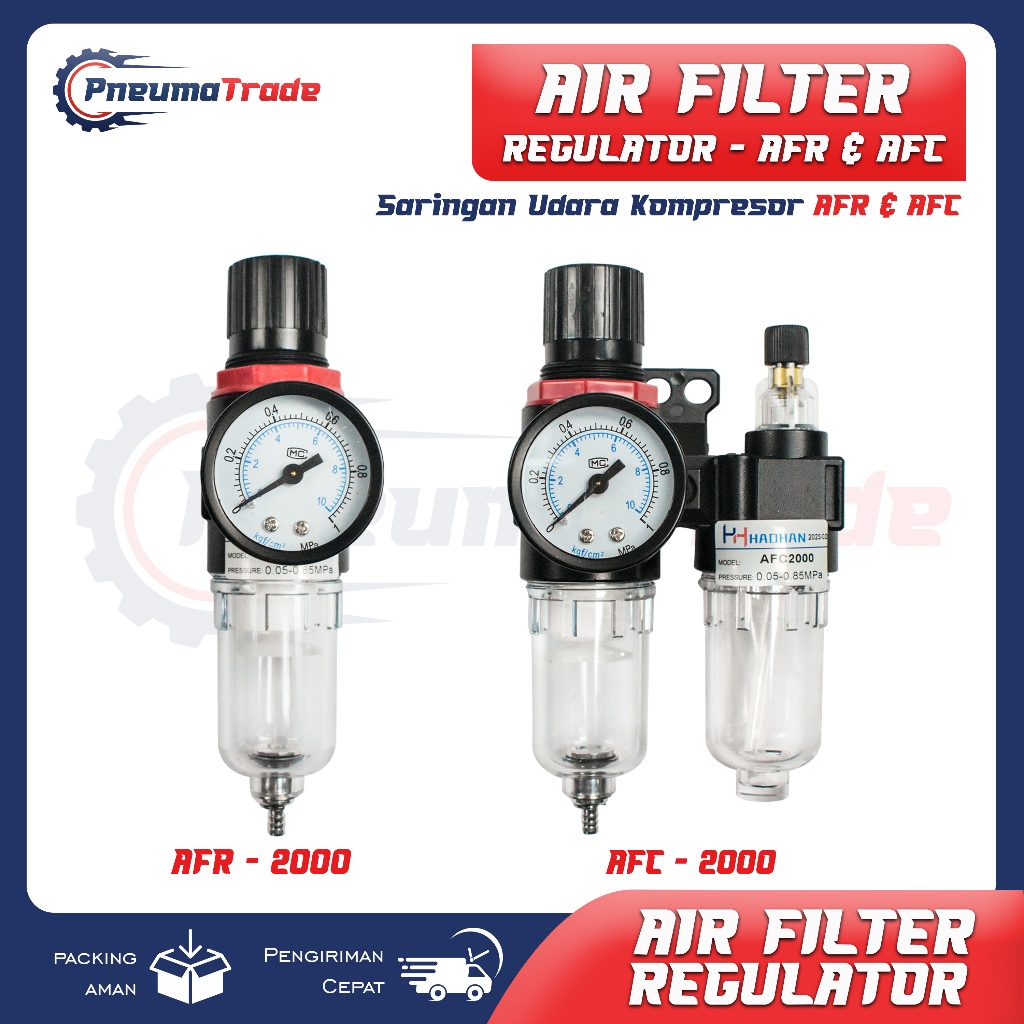 Jual Mini Air Control Unit 1/4" / Filter Air Kompresor Udara Regulator ...