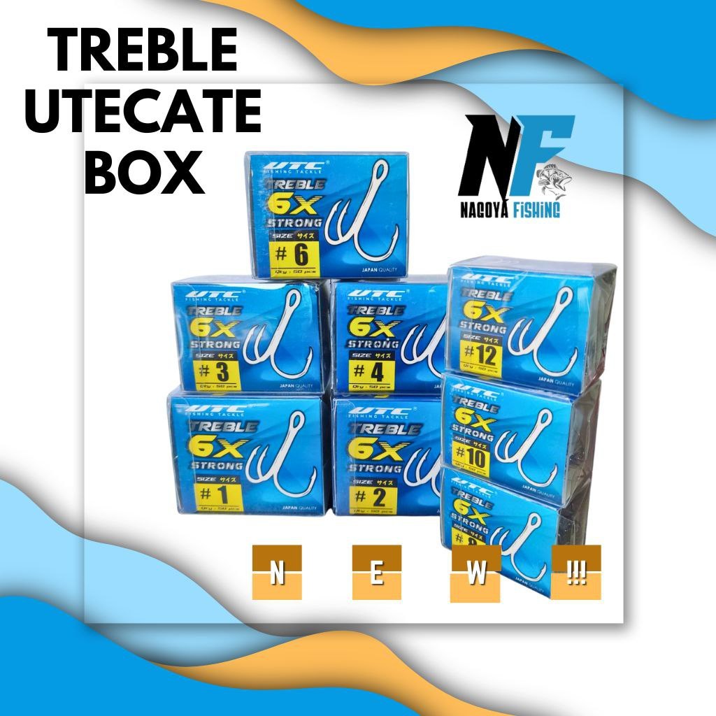Jual Treble Hook Kail Pancing 4X dan 6X Ultrastrong Harga Per Kotak ...