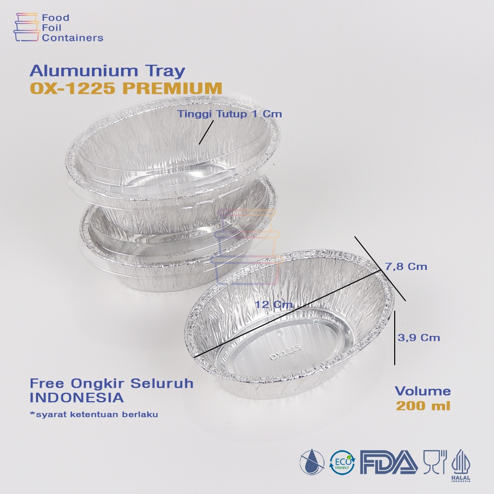 Jual ALUMUNIUM FOIL CUP OX 1225 PREMIUM | Shopee Indonesia